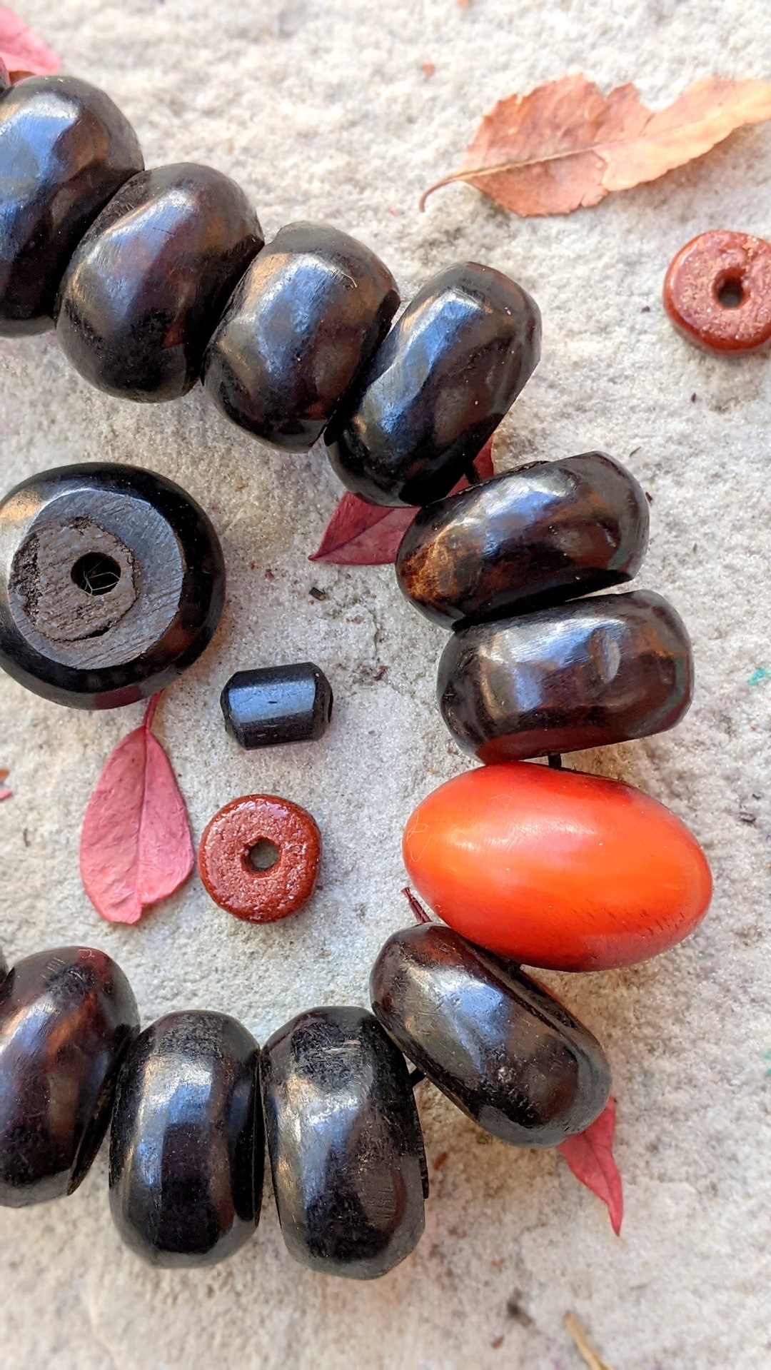 African Bone & Copal Beads - Etsy