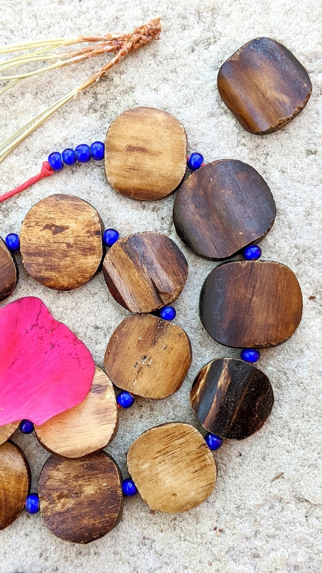 African Batik Bone Beads - Etsy