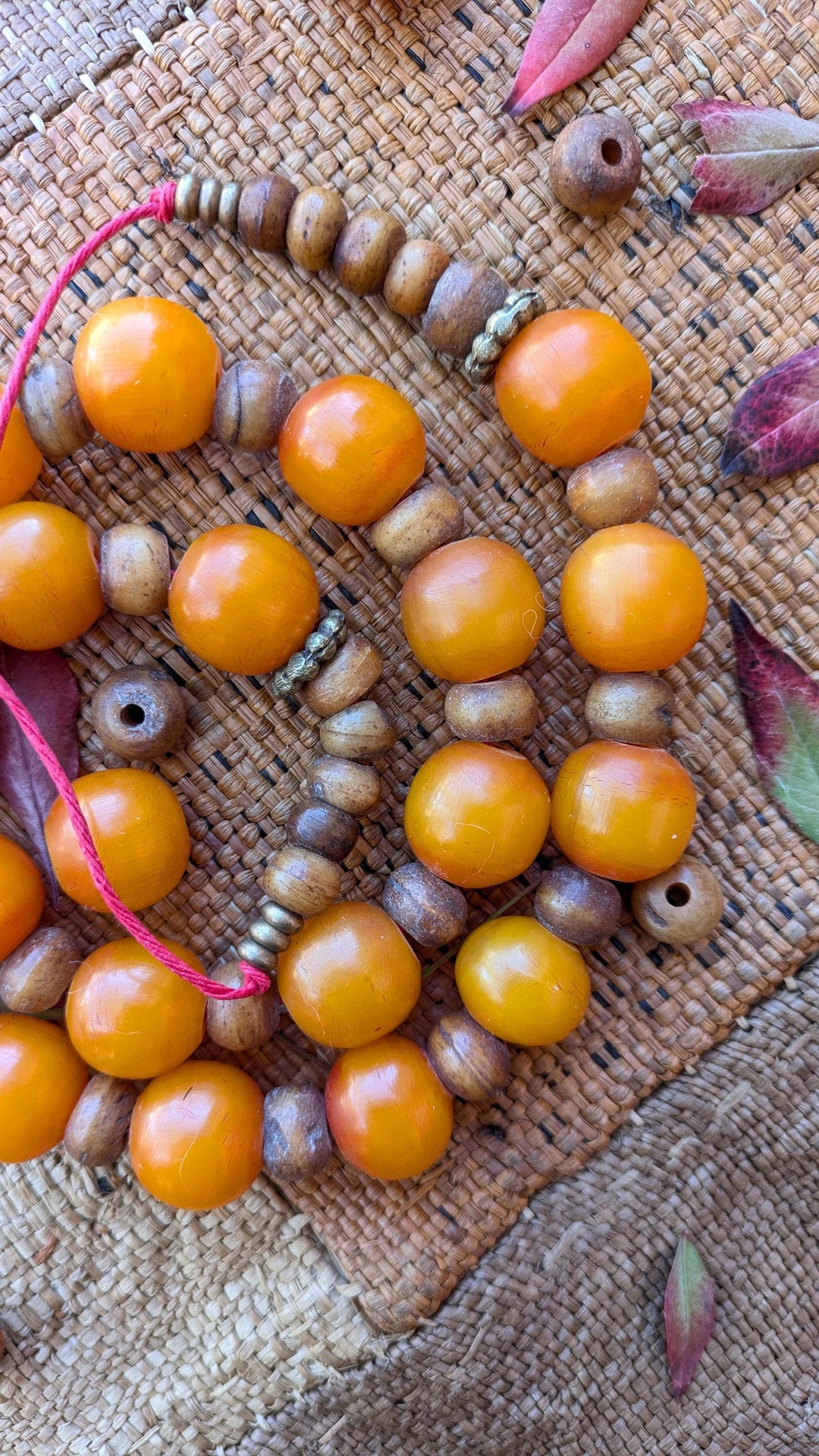 African Copal & Bone Beads - Etsy