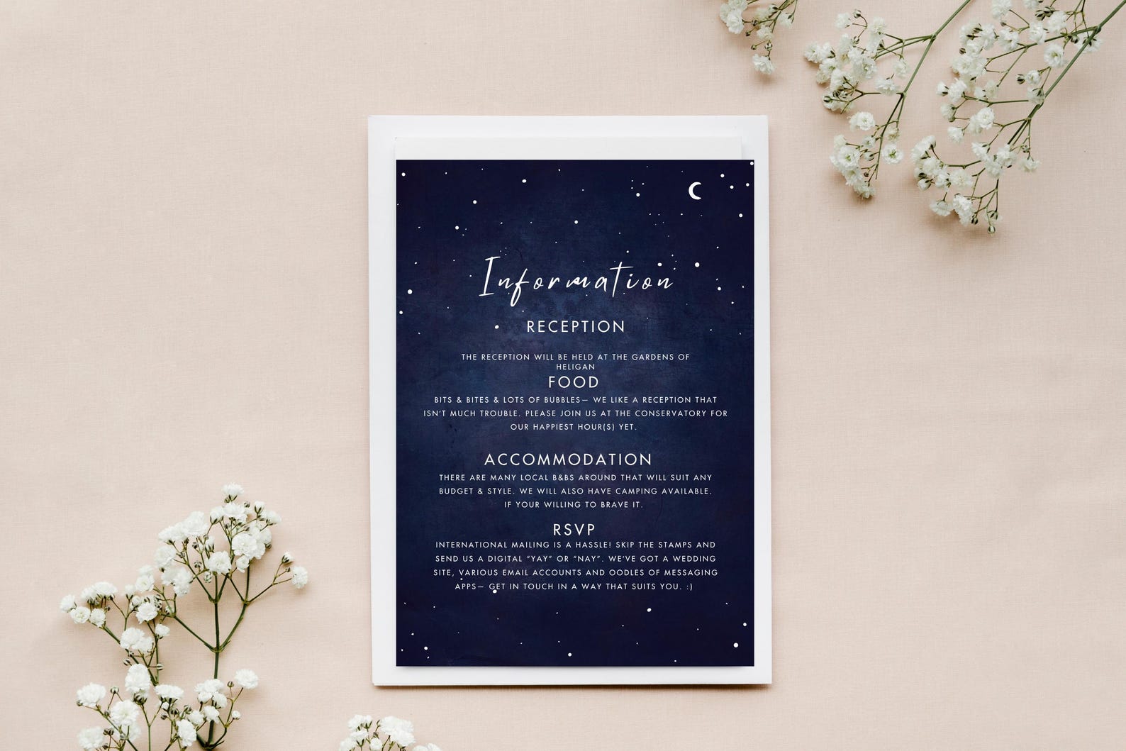 Constellation Wedding Invitation: Starry Sky Design (digital Download ...