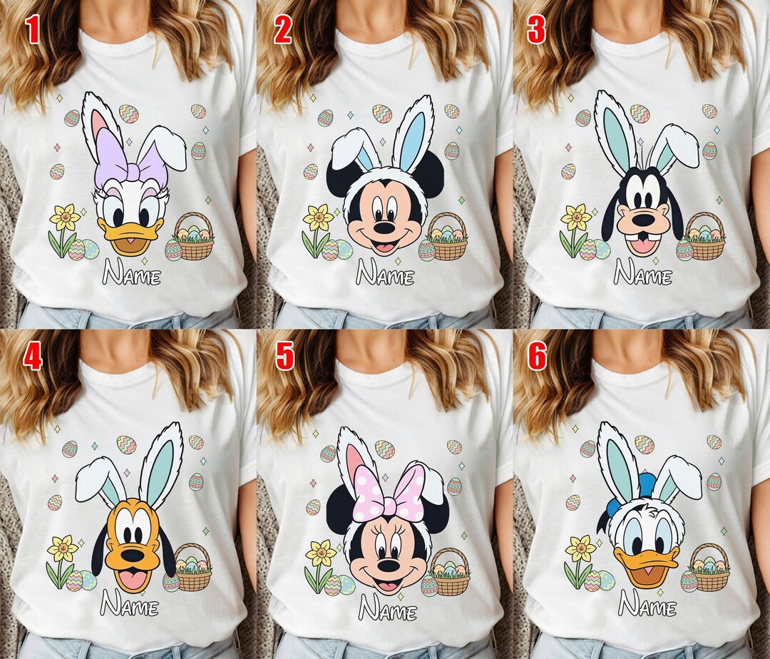 Easter Shirt 2026, Mickey and Friends Bunny Ears Shirt, Disney Easter ...