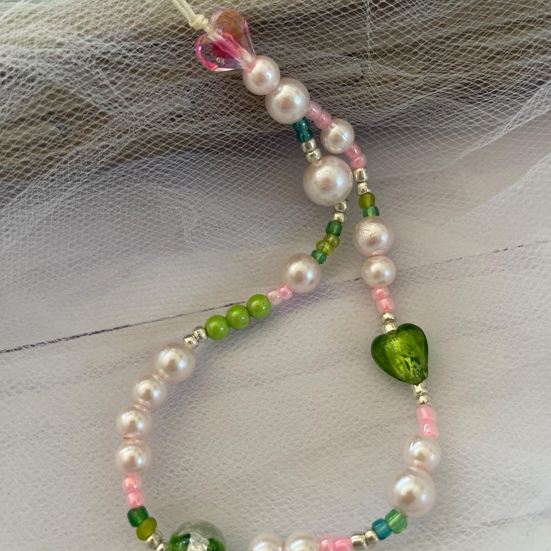 Green Pink Phone Charms - Etsy