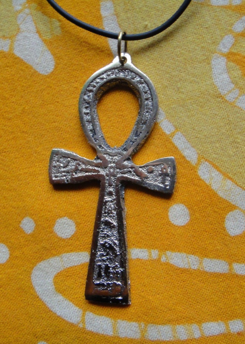 Ancient Egyptian Brass Ankh Pendant Necklace - Etsy