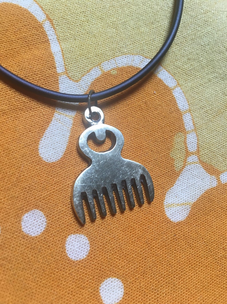 Petite Duafe Comb Adinkra West African Symbol Brass Pendant - Etsy