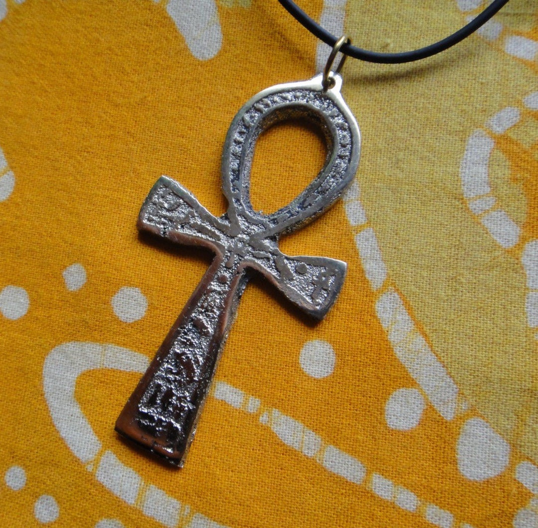 Ancient Egyptian Brass Ankh Pendant Necklace - Etsy