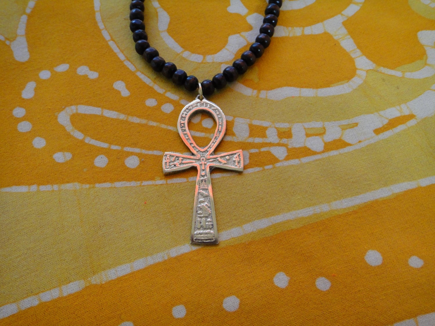 Ancient Egyptian Ankh Pendant Prayer Bead Necklace Coptic - Etsy