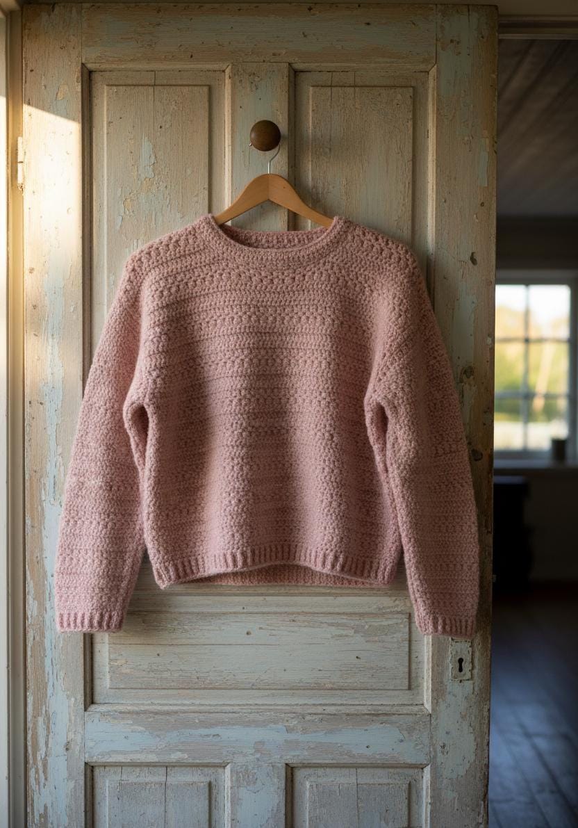 Crochet Sweater Pattern Pdf | Easy Pullover Tutorial | DIY Textured ...