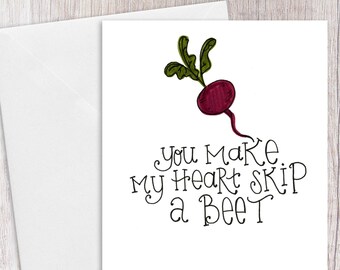 You Make My Heart Skip a Beet Printable - Etsy