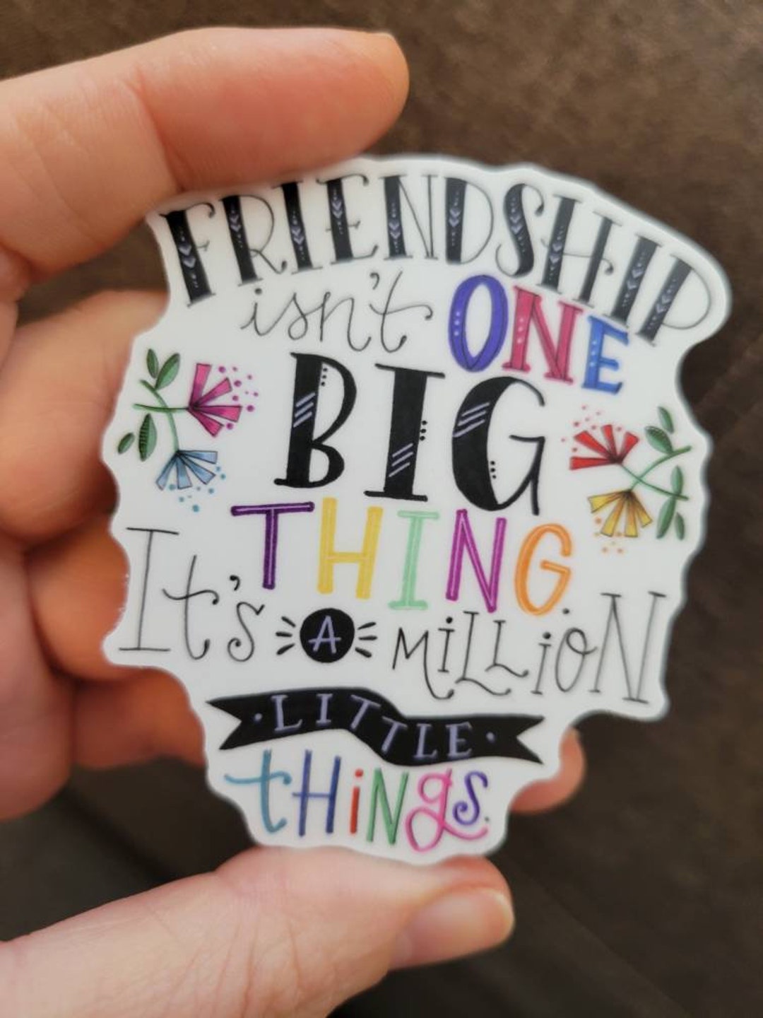 Friendship Quote | Vinyl Sticker - Etsy