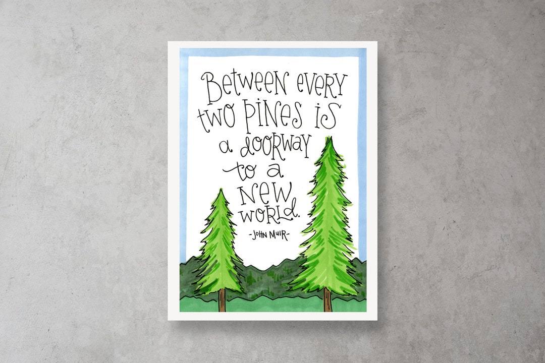 Two Pines | Quote Print - Etsy