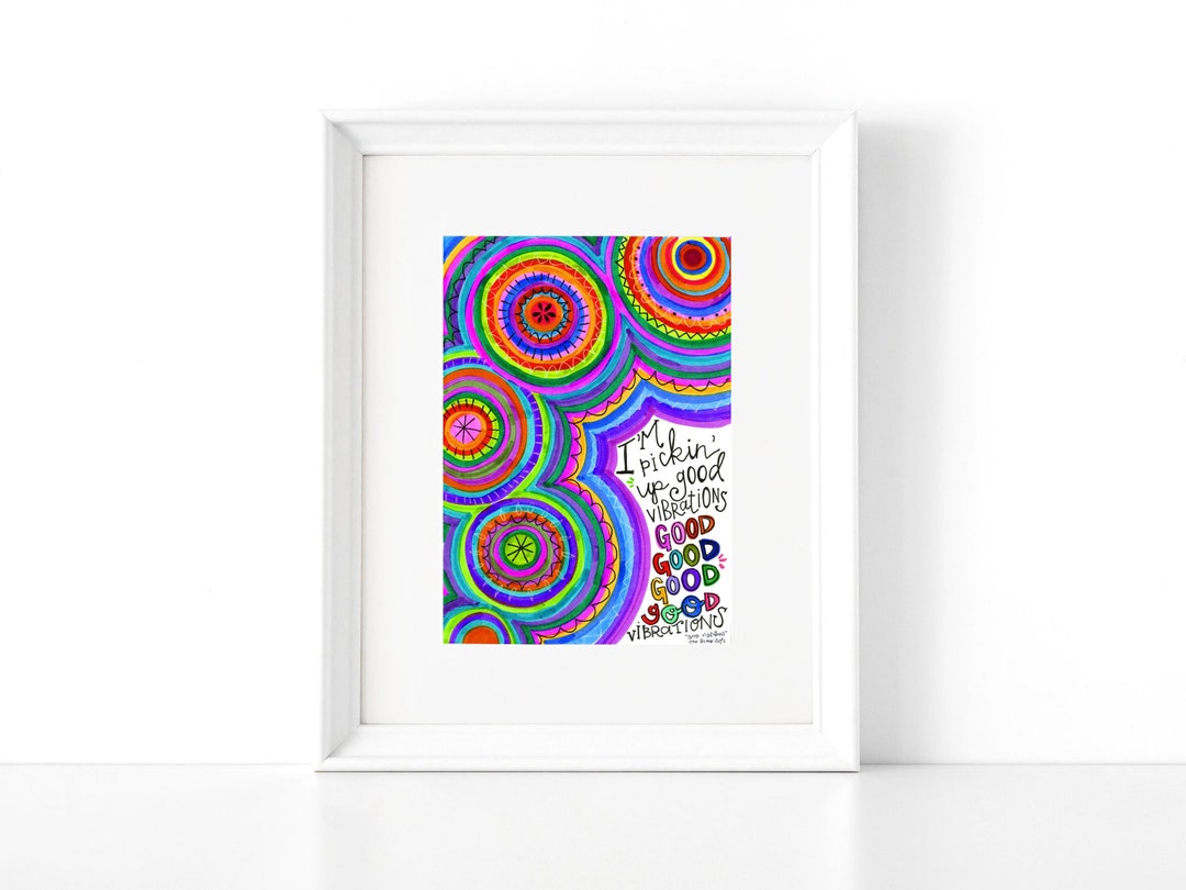 Good Vibrations | Lyrics Print - Etsy