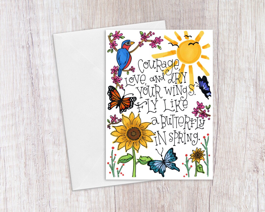 Courage | Greeting Card - Etsy