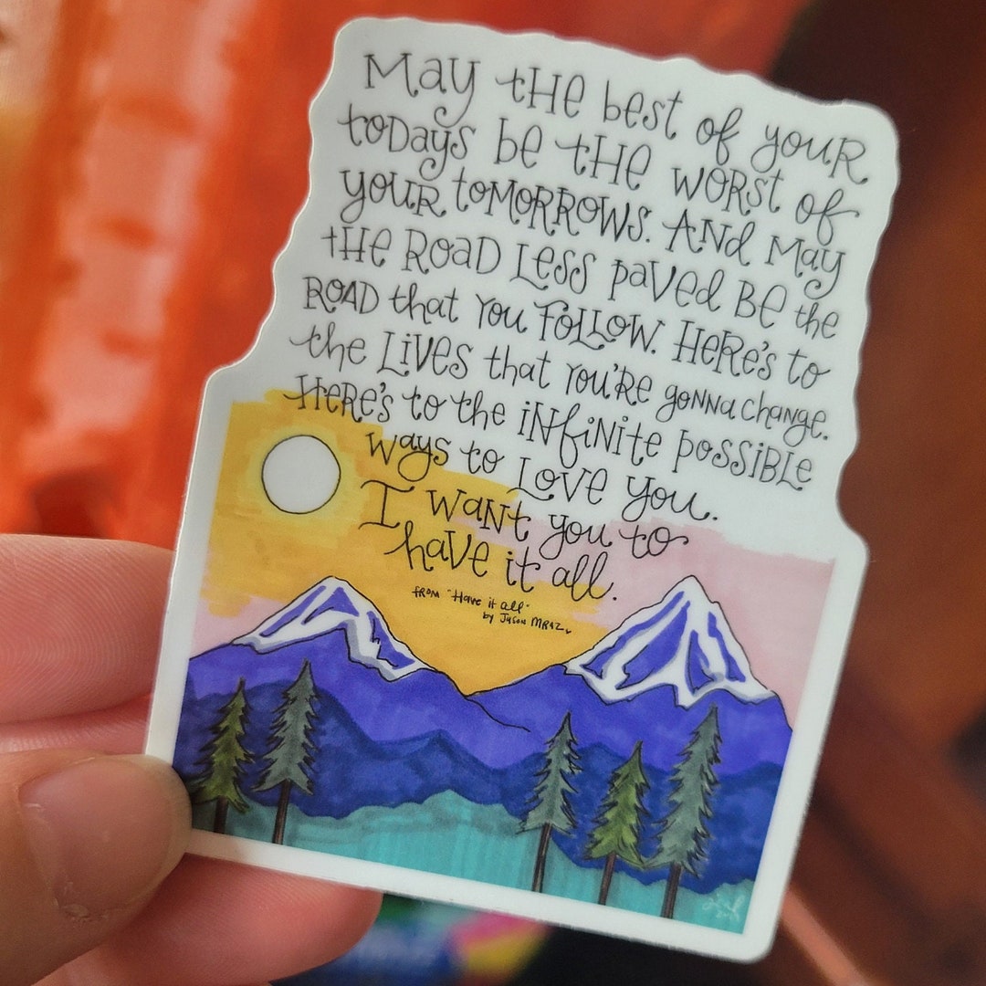 Jason Mraz | Have It All | Vinyl Sticker - Etsy