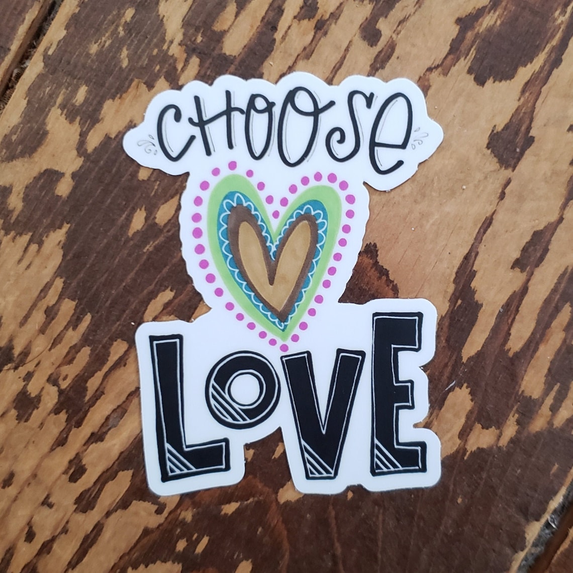 Choose Love Vinyl Sticker - Etsy