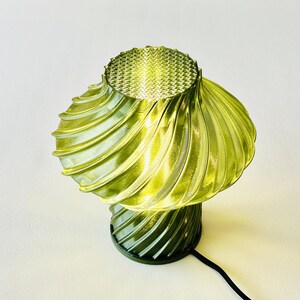 Table Lamp: Ribbon Swirl Design, Modern Desk Lighting - Etsy
