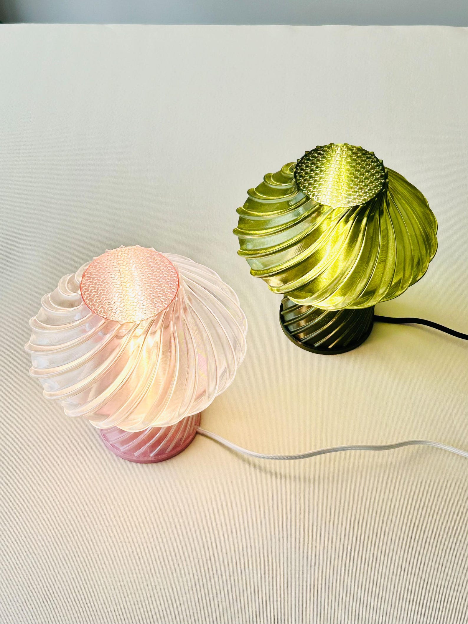 Table Lamp: Ribbon Swirl Design, Modern Desk Lighting - Etsy