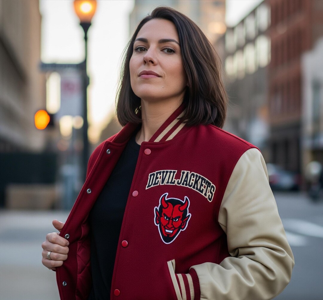 Customizable Varsity Letterman Jacket: Chenille Patch, Wool & Leather ...