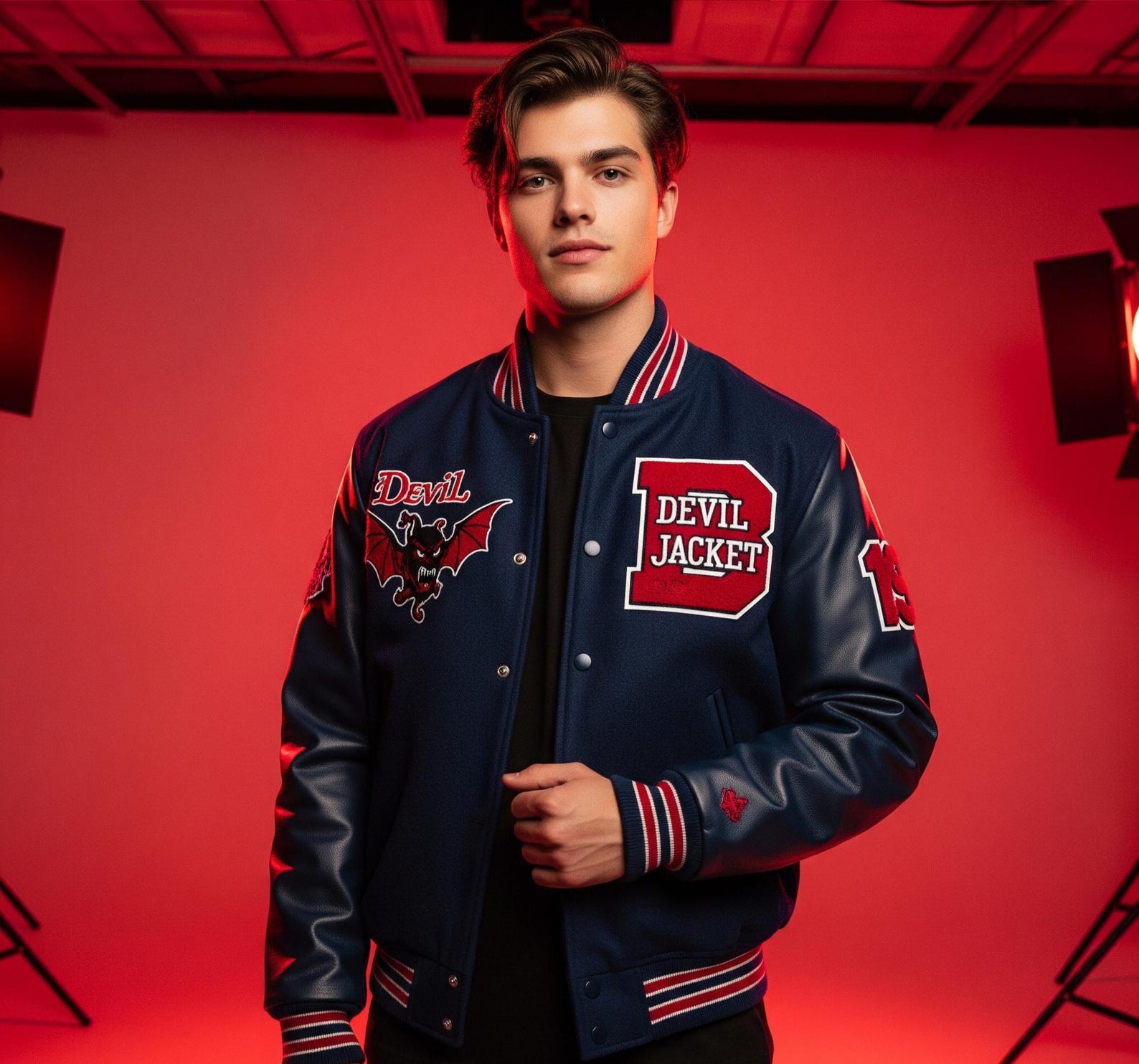 Custom Varsity Jacket Letterman , School Team Jacket With Personalized ...