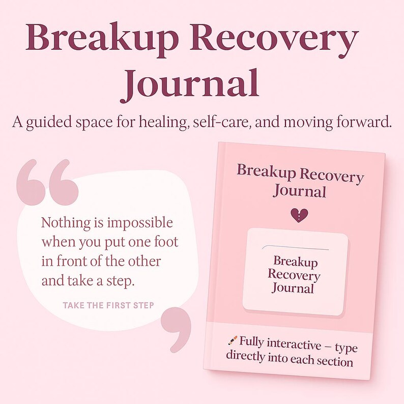 Breakup Recovery Journal | Notion Template | Healing & Self-care ...