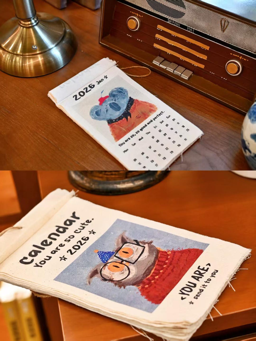 2026 Canvas Desk Calendar - Etsy