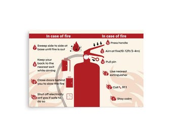 Fire Safety Poster With FREE Printable Race/pass ID Card/badge Design ...
