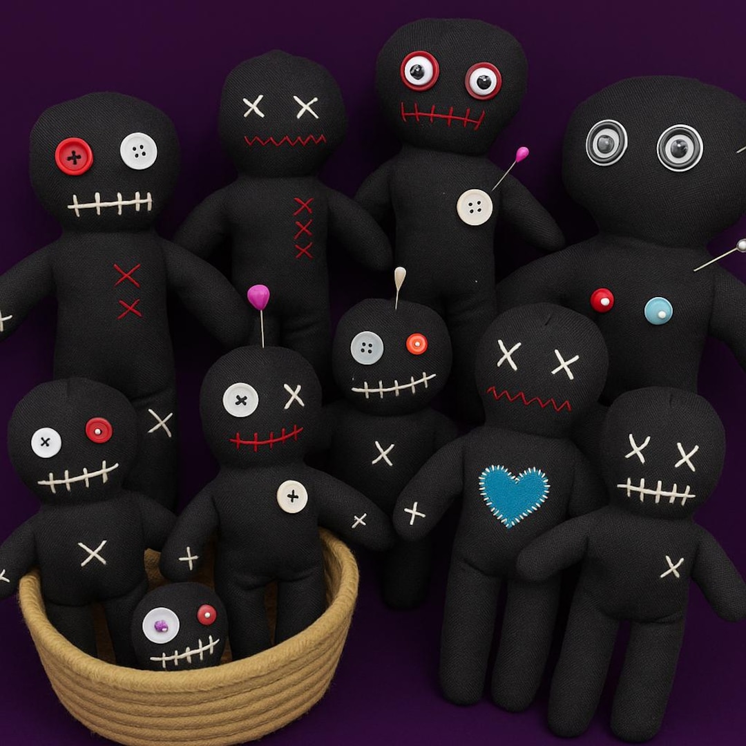 Handmade Voodoo Doll | Gothic Poppet for Witchcraft, Protection, Hexes ...