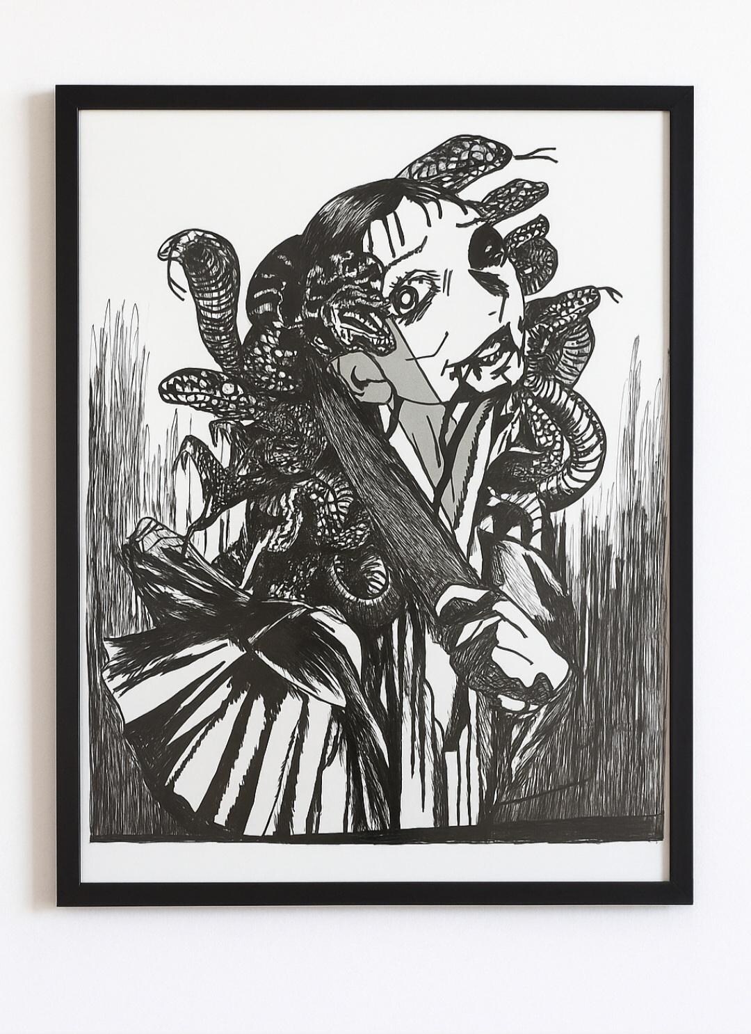 Custom Horror Anime Fan Art | Hand-drawn Creepy Wall Art | Commissions ...