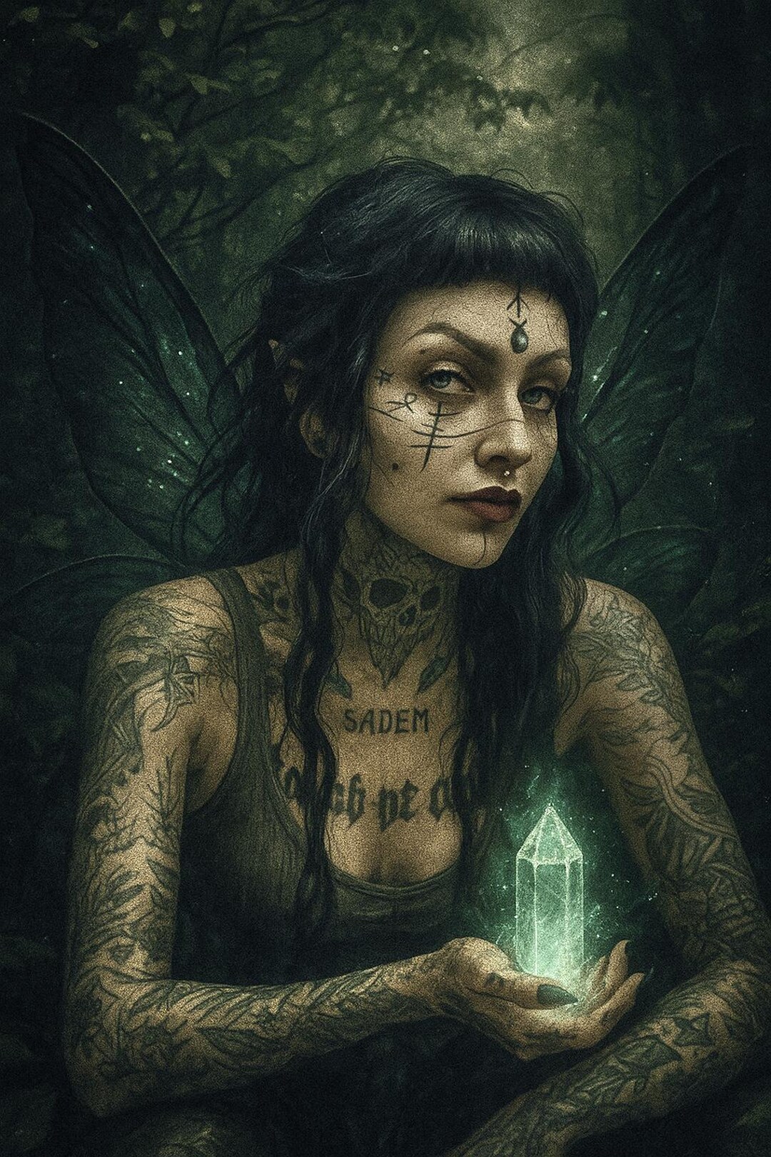 Dark Moon Fae – Printable Gothic Fantasy Art Set (3 Digital Downloads ...