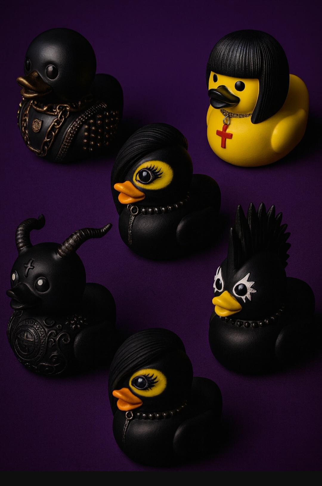 Mystery Gothic Rubber Ducks - Spooky Collectible Set of 4 - Etsy