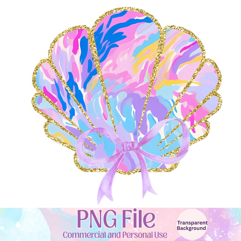 Preppy Seashell PNG, Coquette Summer Beach Clipart (digital Download ...