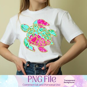 Preppy Sea Turtle Png, Preppy Summer Png, Preppy Clipart, Preppy ...