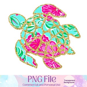 Preppy Sea Turtle Png, Preppy Summer Png, Preppy Clipart, Preppy ...