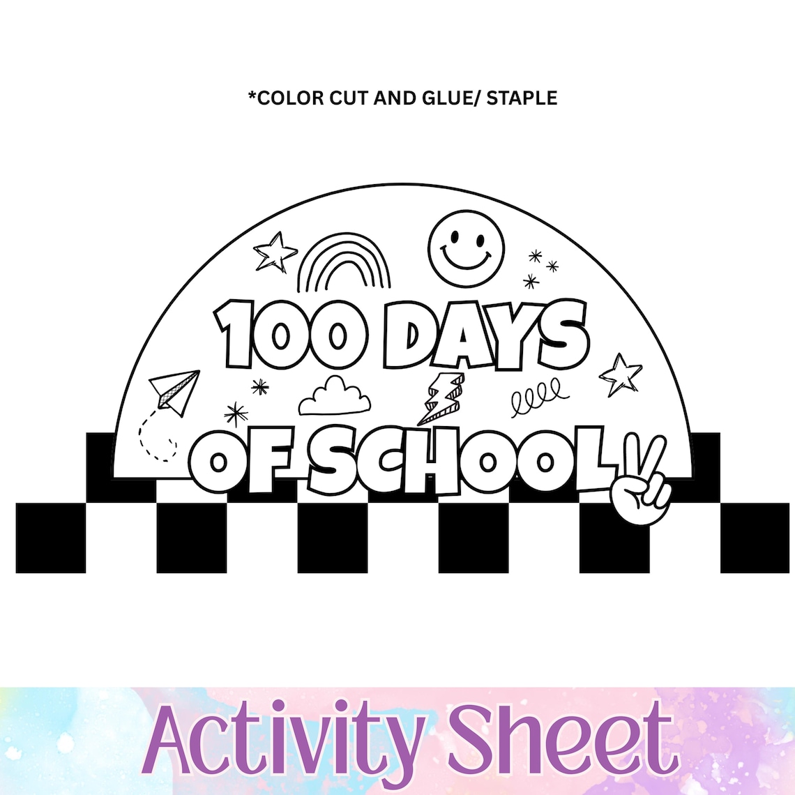 100 Days of School Activity Sheets, 100 Days of School Bundle, 100 Days ...