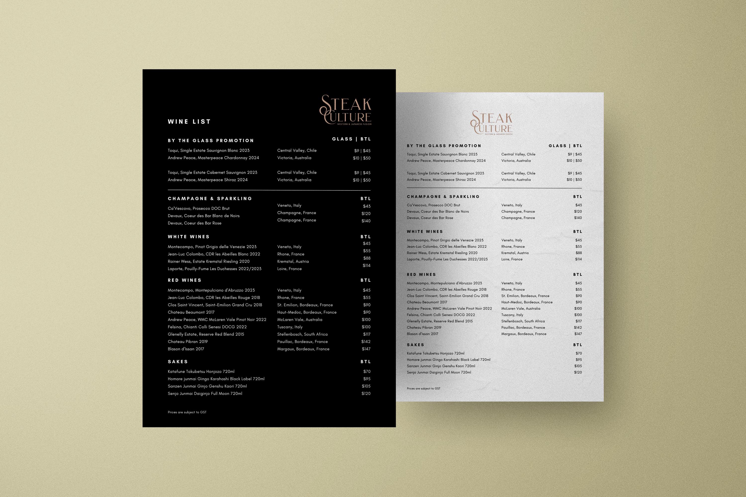Elegant Wine List Menu Template: Editable Canva Design (digital ...