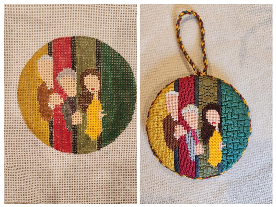 OMITB Only Murders in the Building Hand Painted Needlepoint Canvas ...