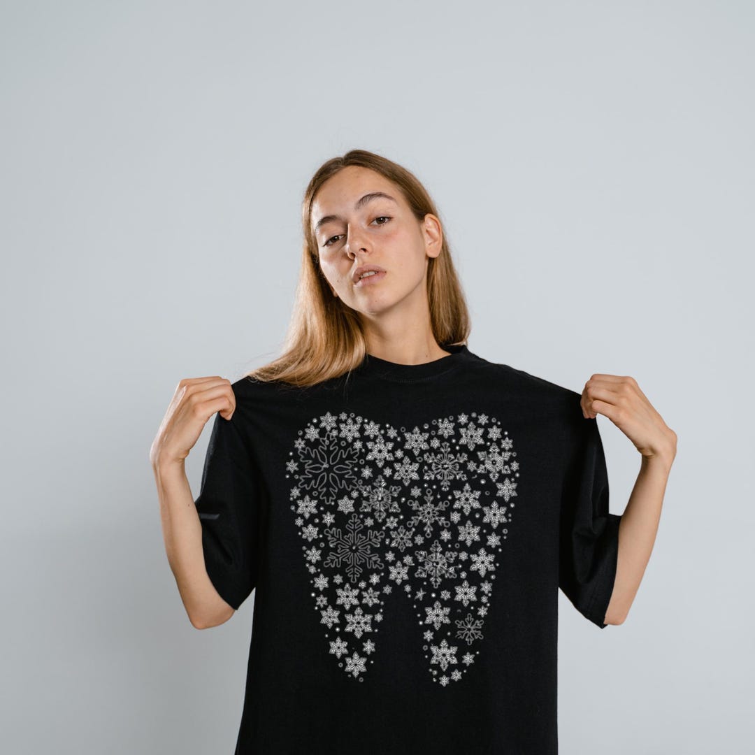 Dental Snowflake PNG, Dentist Tooth T-shirt Design, Dental Assistant ...