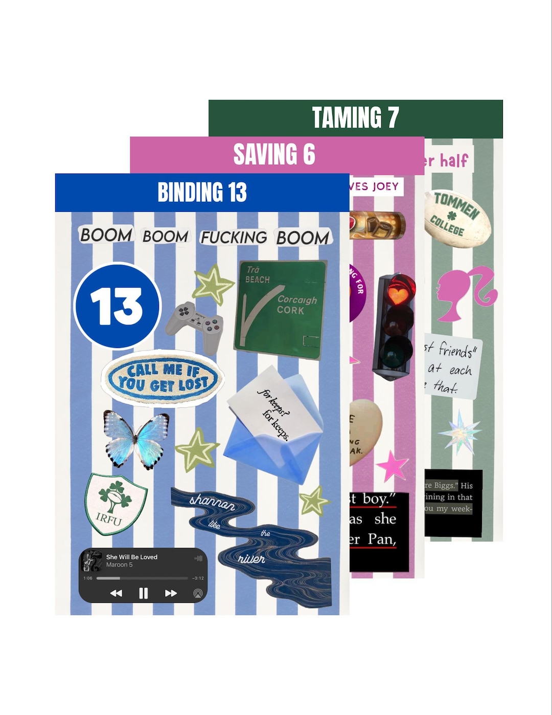 Boys of Tommen Inspired Sticker Sheet - Reading Journal Stickers ...