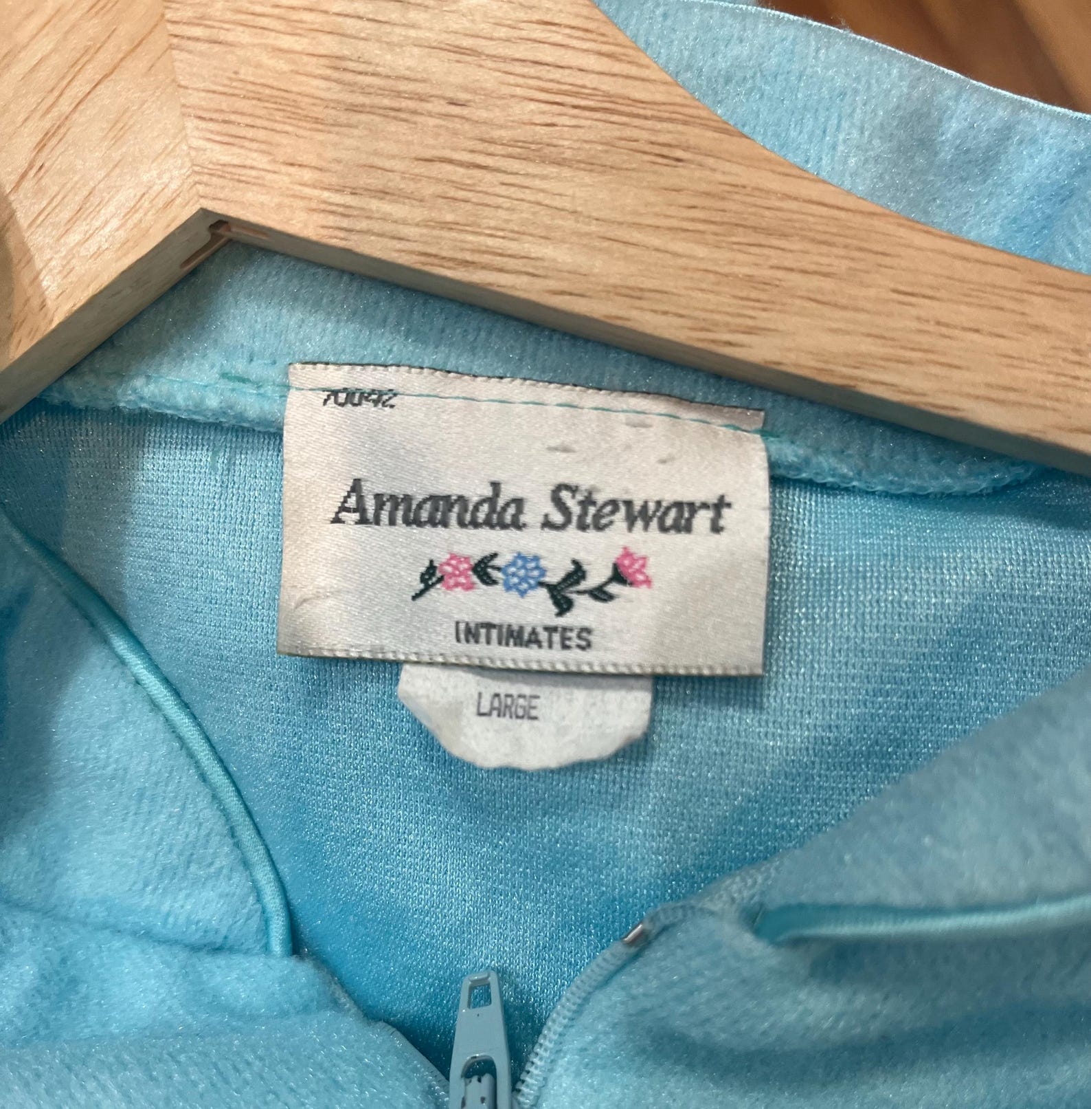 Vintage Amanda Stewart Blue Flannel Nightgown Size Large - Etsy