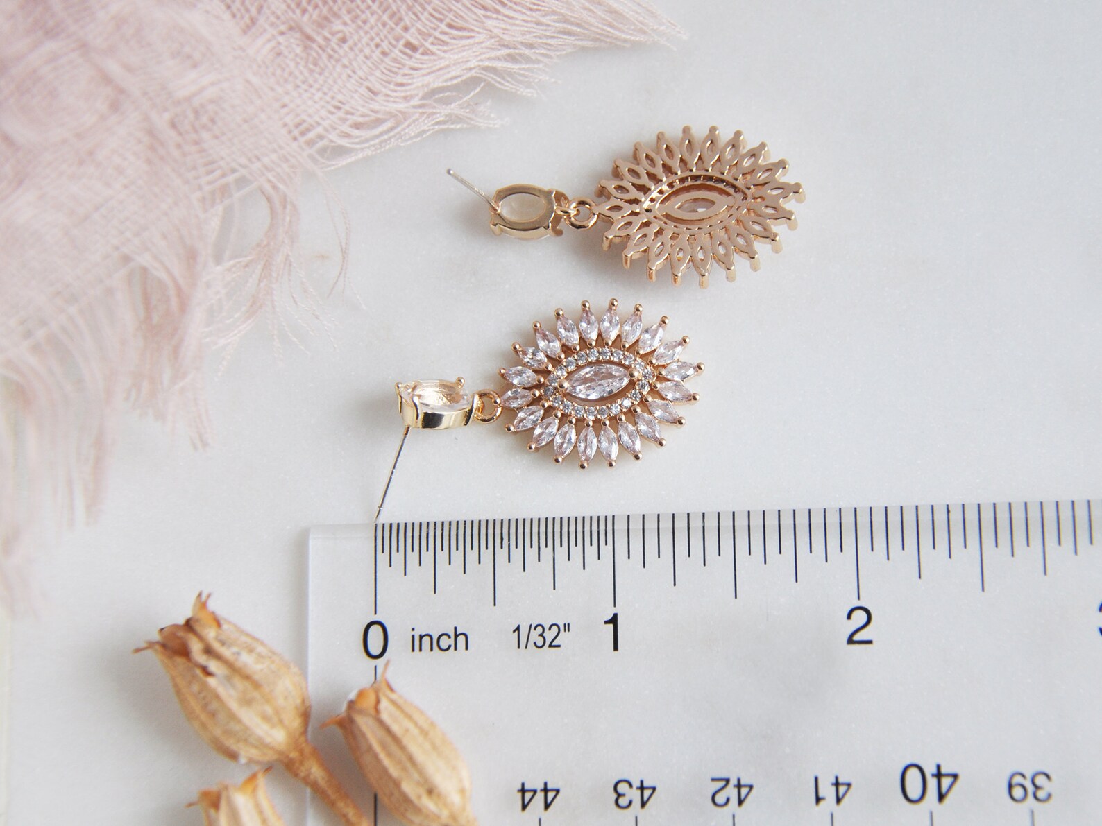 Boho Bridal Earrings Bohemian Wedding Jewelry Bridesmaids - Etsy