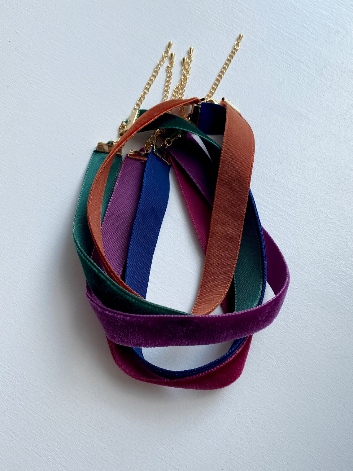 Velvet Choker, Boho Necklace, Layering Necklace, Unique Gift, Jewel ...