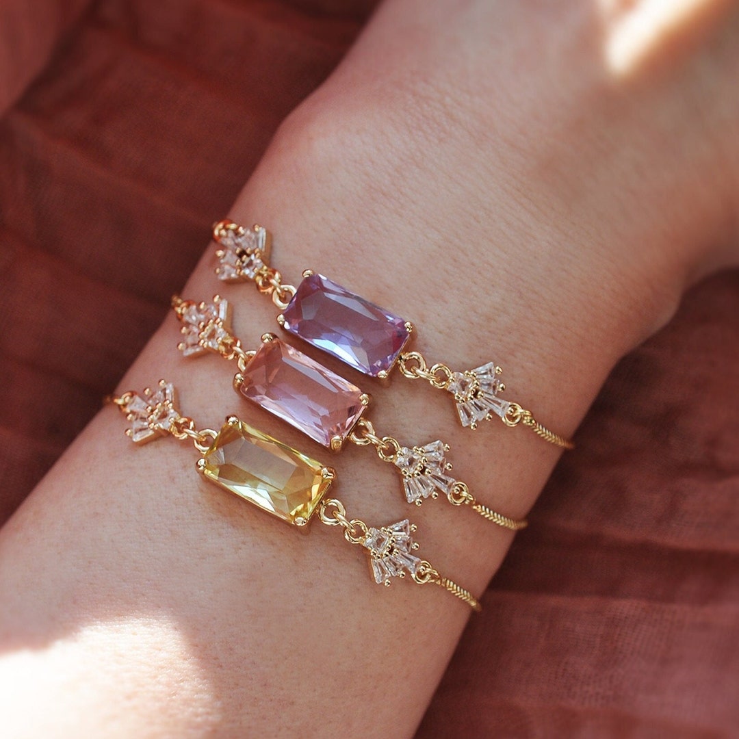 Art Deco Bracelet, Rectangle Bracelet, Fan Bracelet, Adjustable Box ...