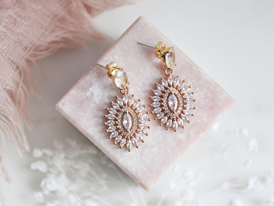 Boho Bridal Earrings Bohemian Wedding Jewelry Bridesmaids - Etsy