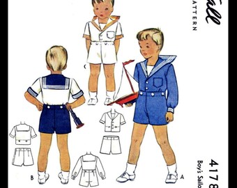 Boy Sailor Costume Pattern - Etsy