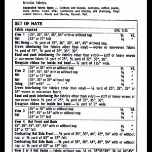 SIMPLICITY 6702 Hat HELMET Cap News Boy Visor Baseball Pattern ...