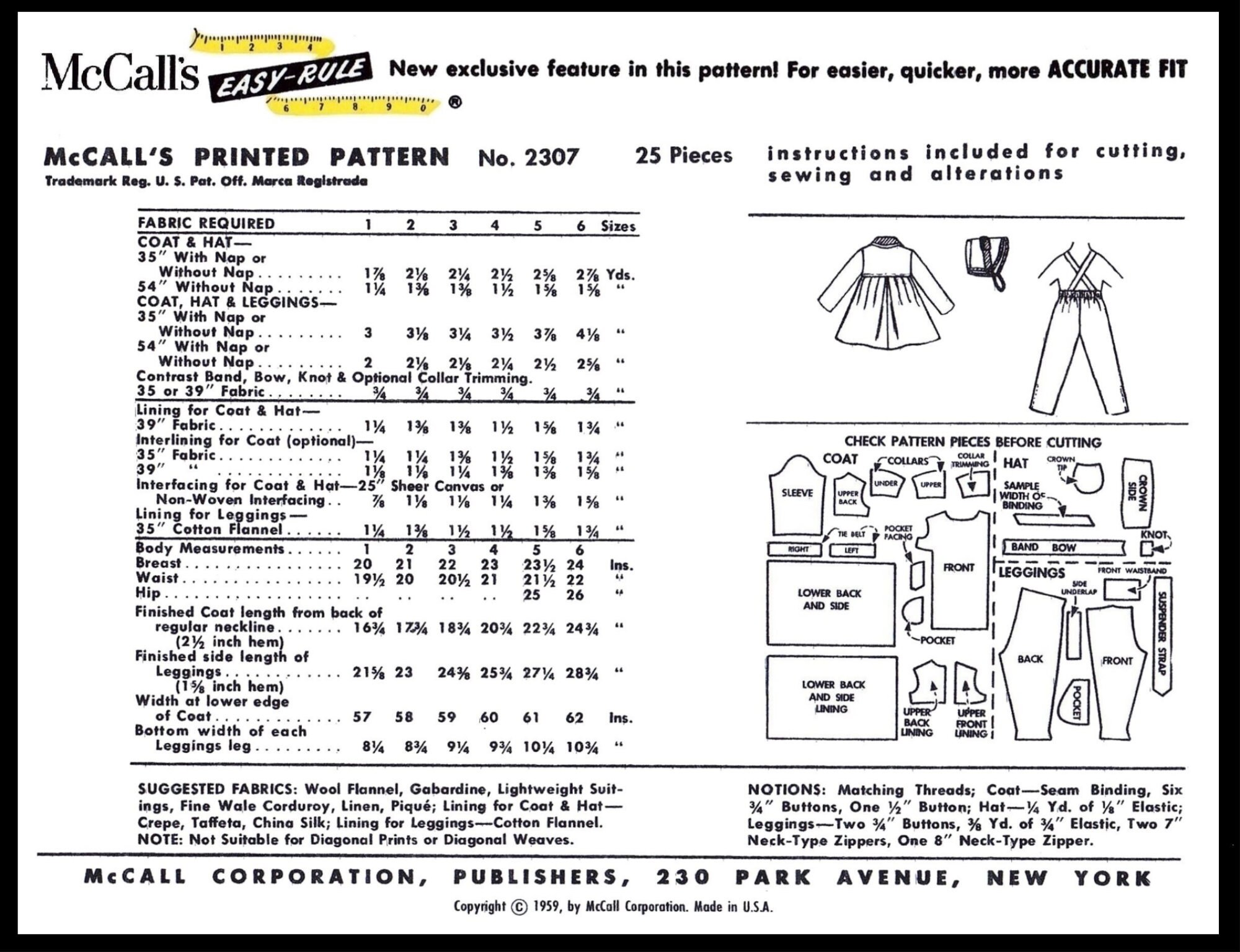 Mccall's 2307 Designer Helen Lee Fabric Sewing Pattern | Etsy