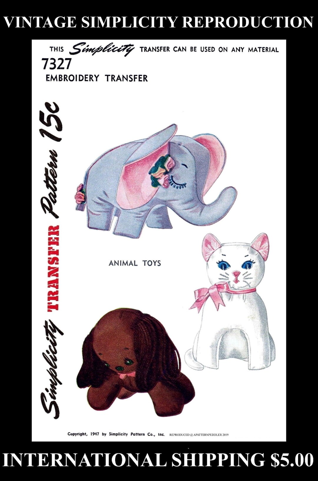 Simplicity 7327 Cute Cuddly BABY Child Craft Toy Vintage - Etsy