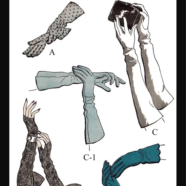 Glove Sewing Pattern - Etsy