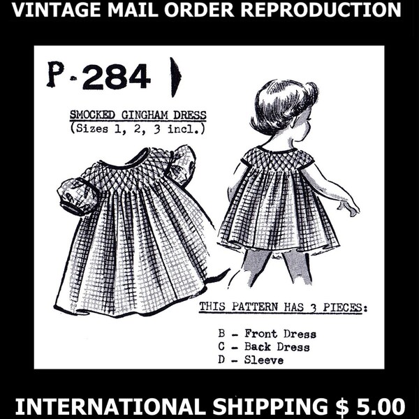 Kids Smocked Sun Dress Pattern - Etsy