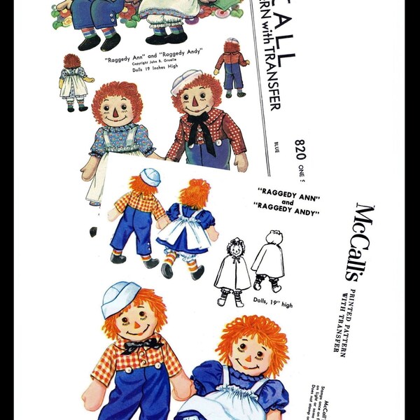 Raggedy Ann Pattern - Etsy