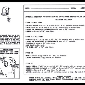 Vintage SIMPLICITY 4924 Sexy Hot HEART Simple Hats Caps Shaped Band ...